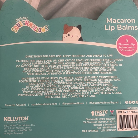 Squishmallows | Makeup | Nwt Pack Of 8 Squishmallow Lip Balms Flavored ...